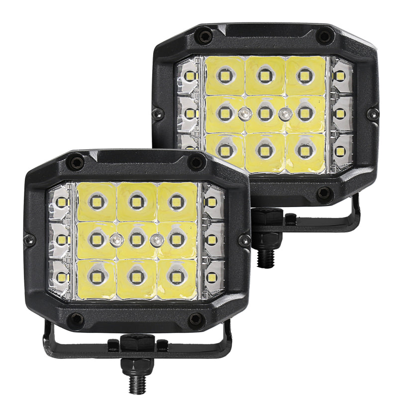Bright Series Lights - Pair of 4x3 Sideline Cube Spot Light Kit 750300 ...